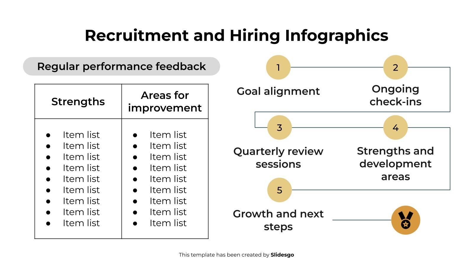 Recruitment and Hiring Infographics Template