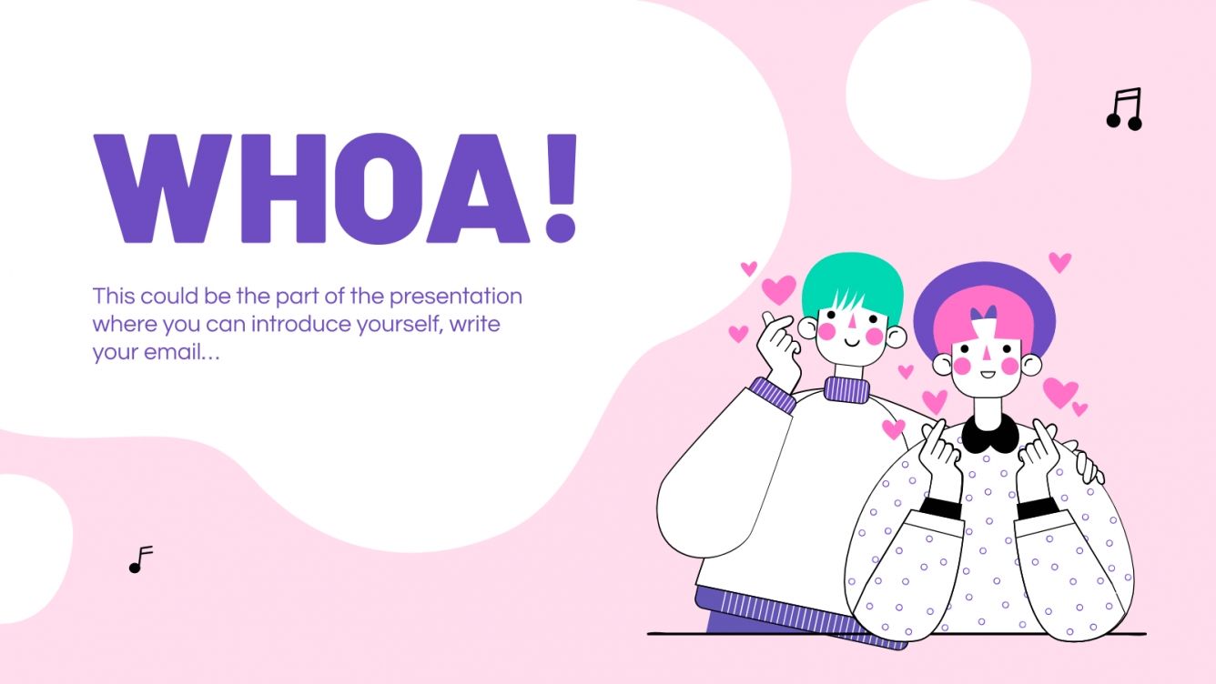 K-pop Slideshow Google Slides theme & PowerPoint template