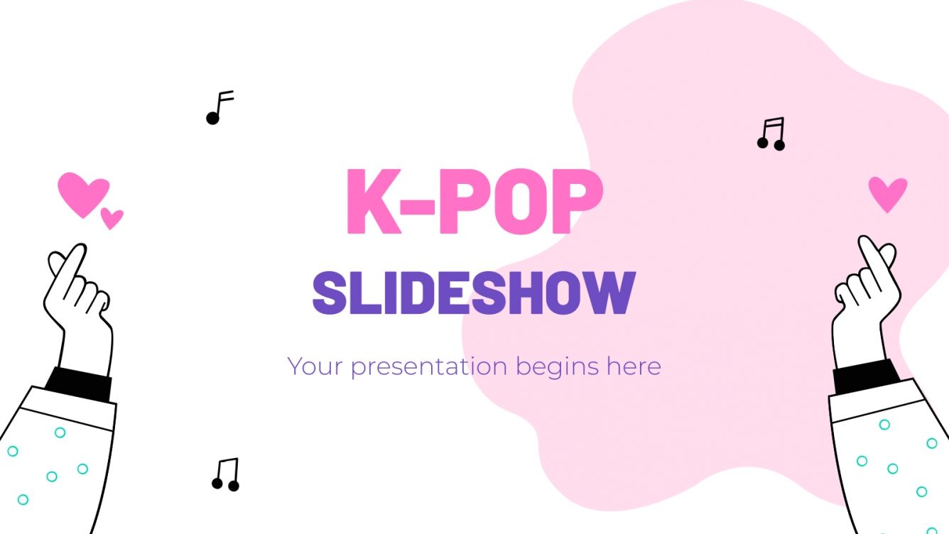Free K-pop templates for Google Slides and PowerPoint