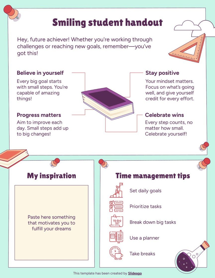 Smiling Student Handout Template
