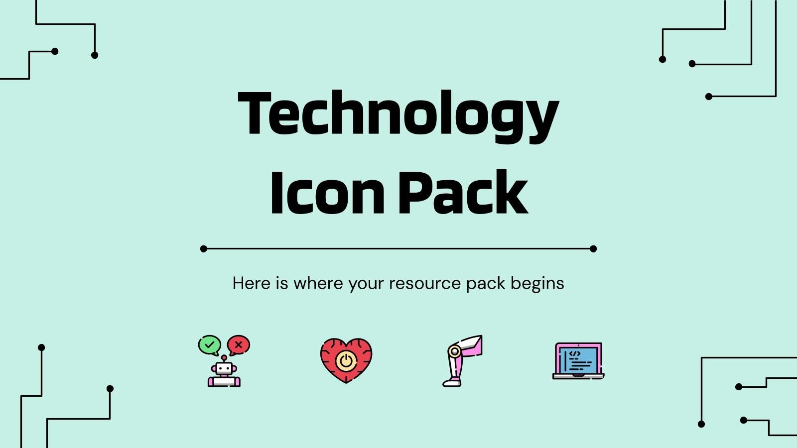 Technology Icon Pack Template