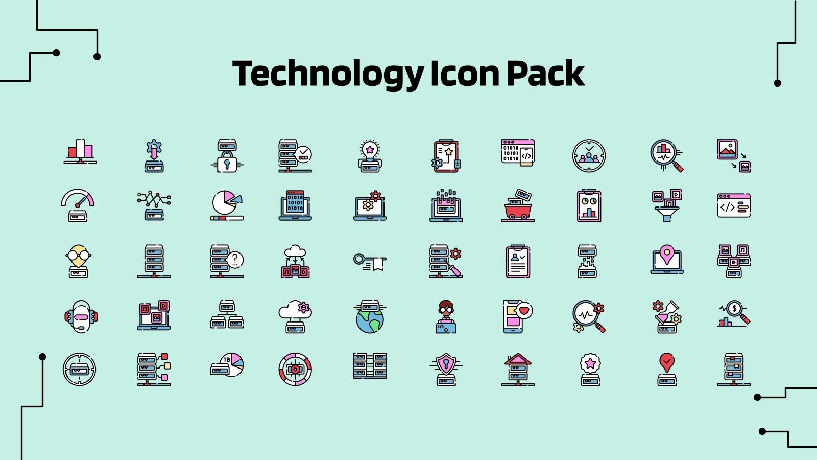 Technology Icon Pack Template