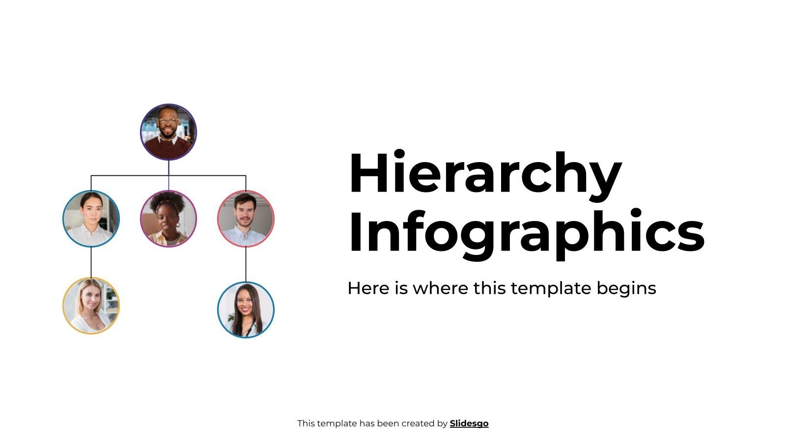 Modelo Infográficos de hierarquia