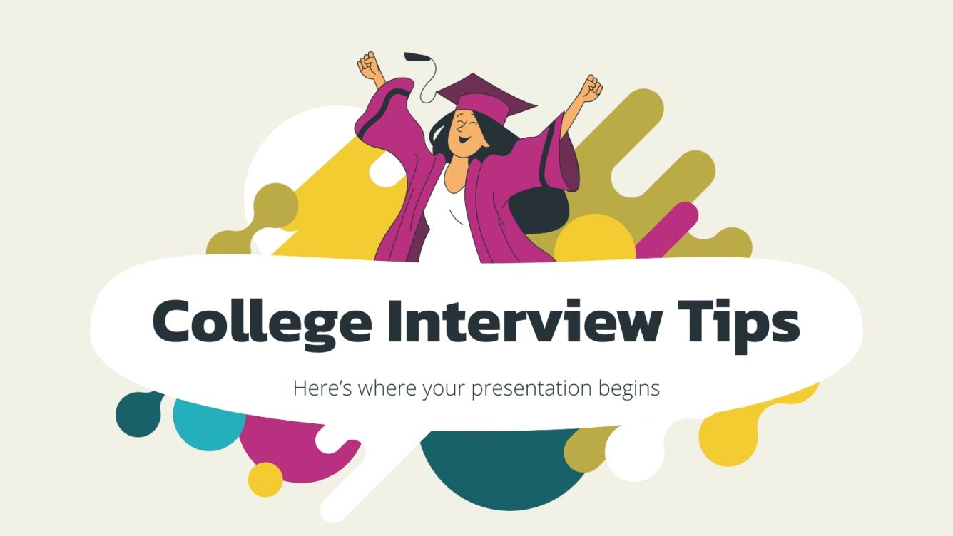 College Interview Tips Google Slides & PowerPoint template