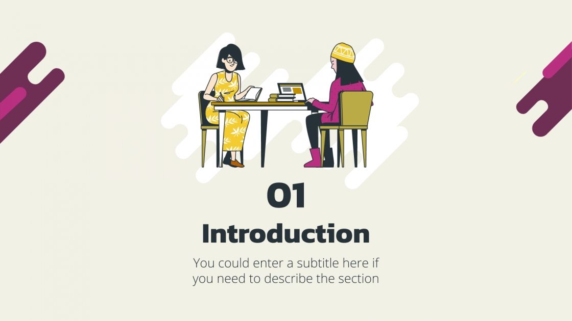 College Interview Tips Google Slides & PowerPoint template