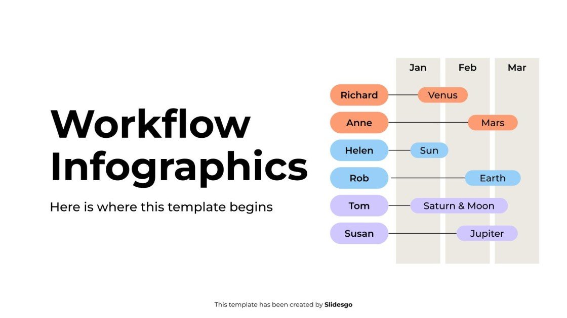 Workflow Infographics Template
