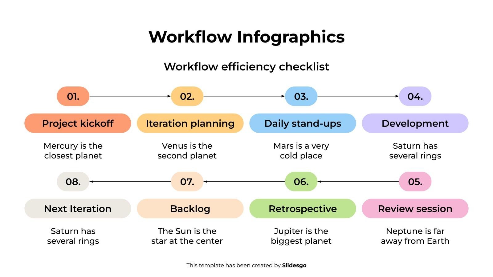 Workflow Infographics Template