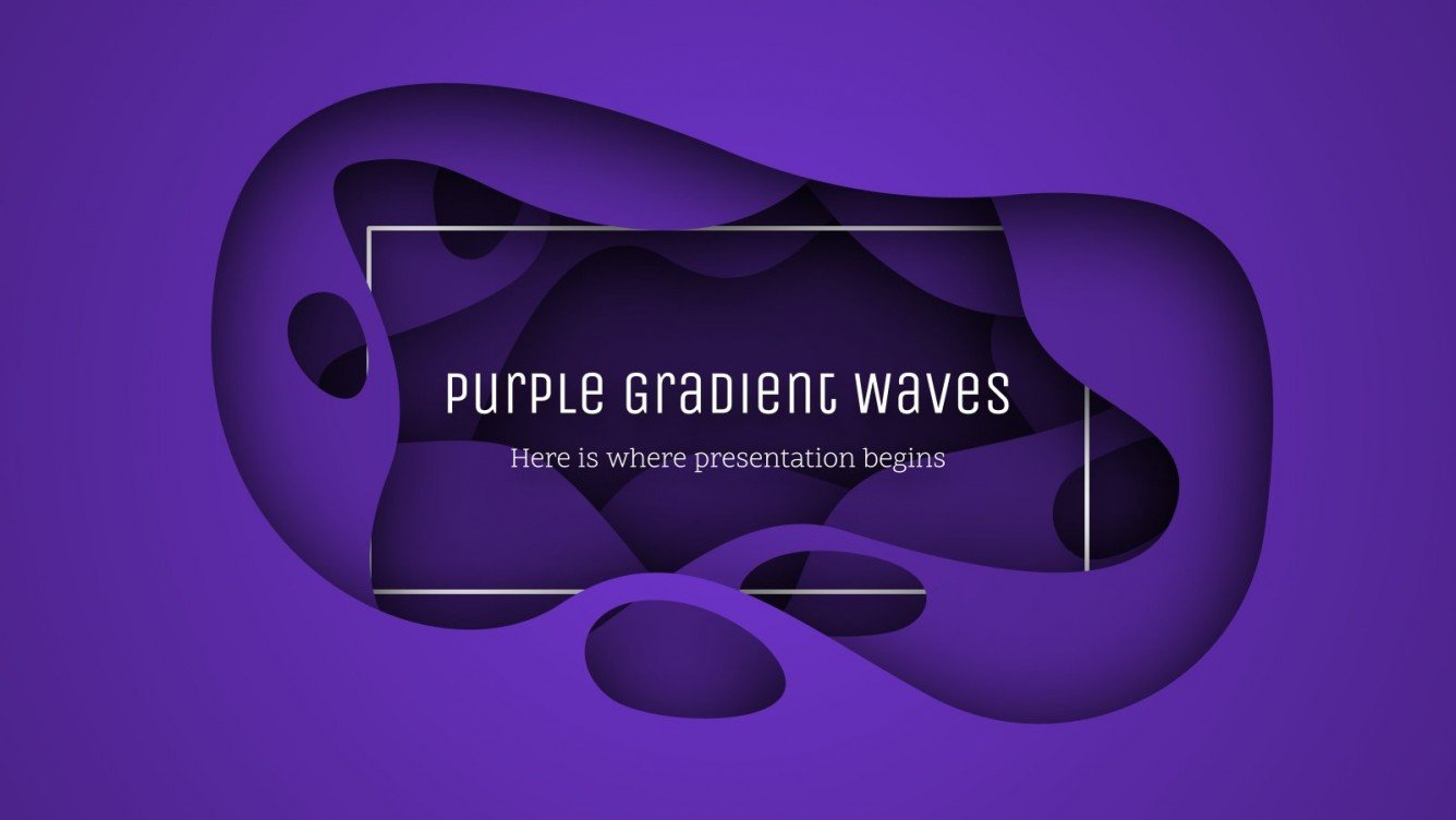 Modelos grátis com a cor Roxo para Google Slides e PowerPoint