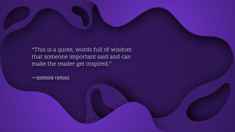 Purple Gradient Waves Google Slides and PowerPoint Template