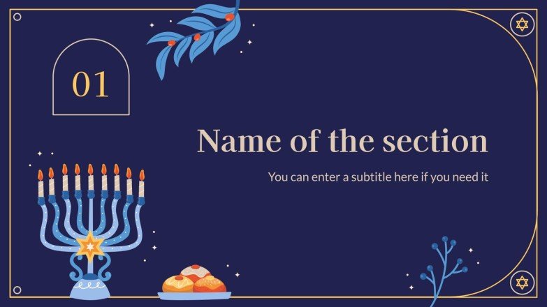 Hanukkah Theme Presentation