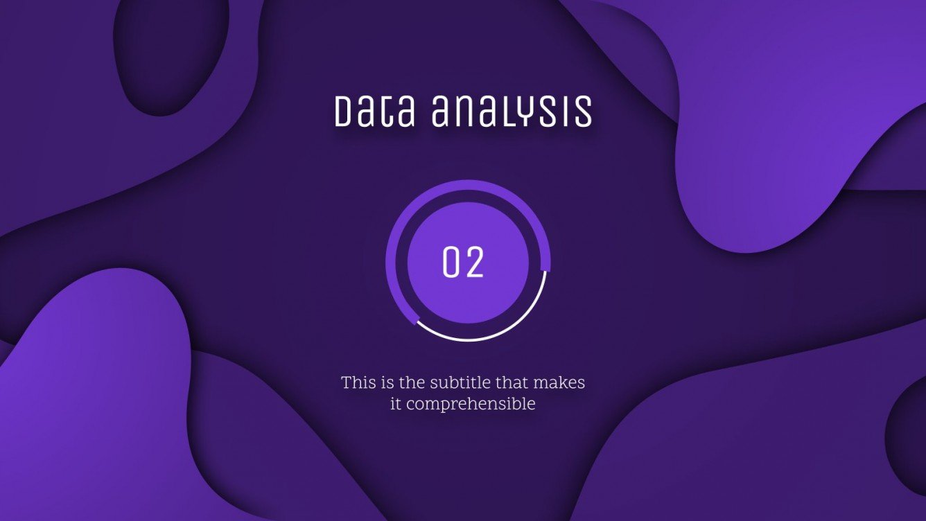 Purple Gradient Waves Google Slides and PowerPoint Template