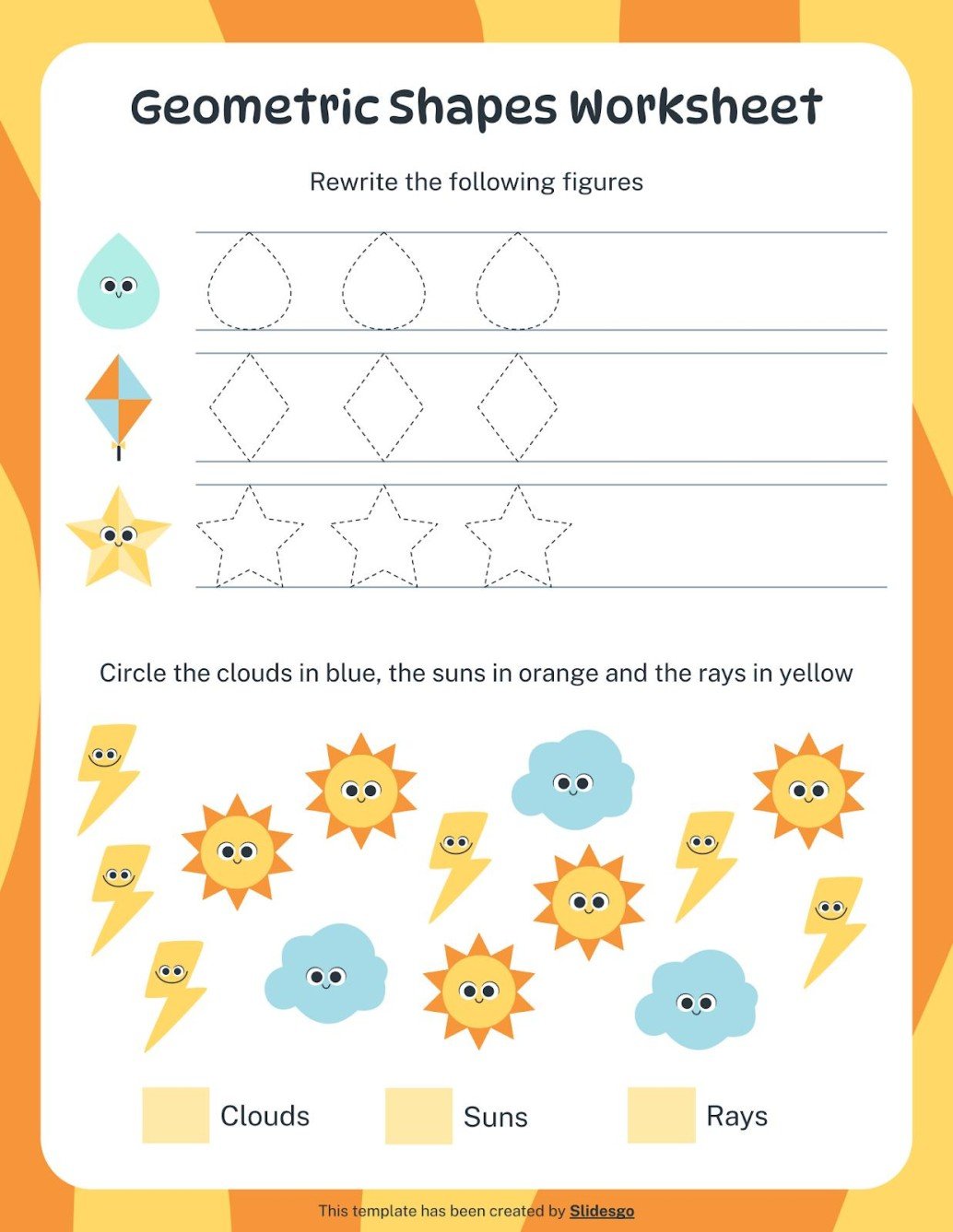 Geometric Shapes Worksheet Template