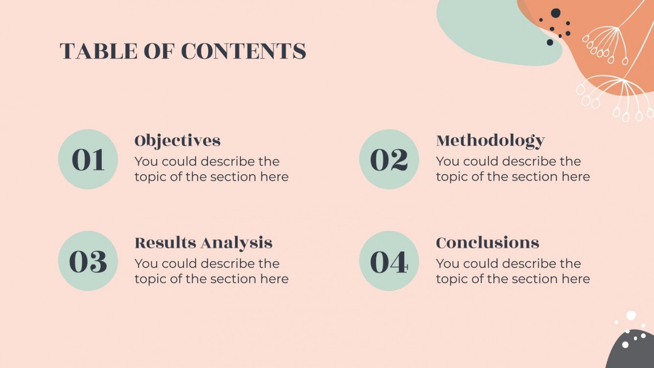 Dandelion Thesis Google Slides theme & PowerPoint template