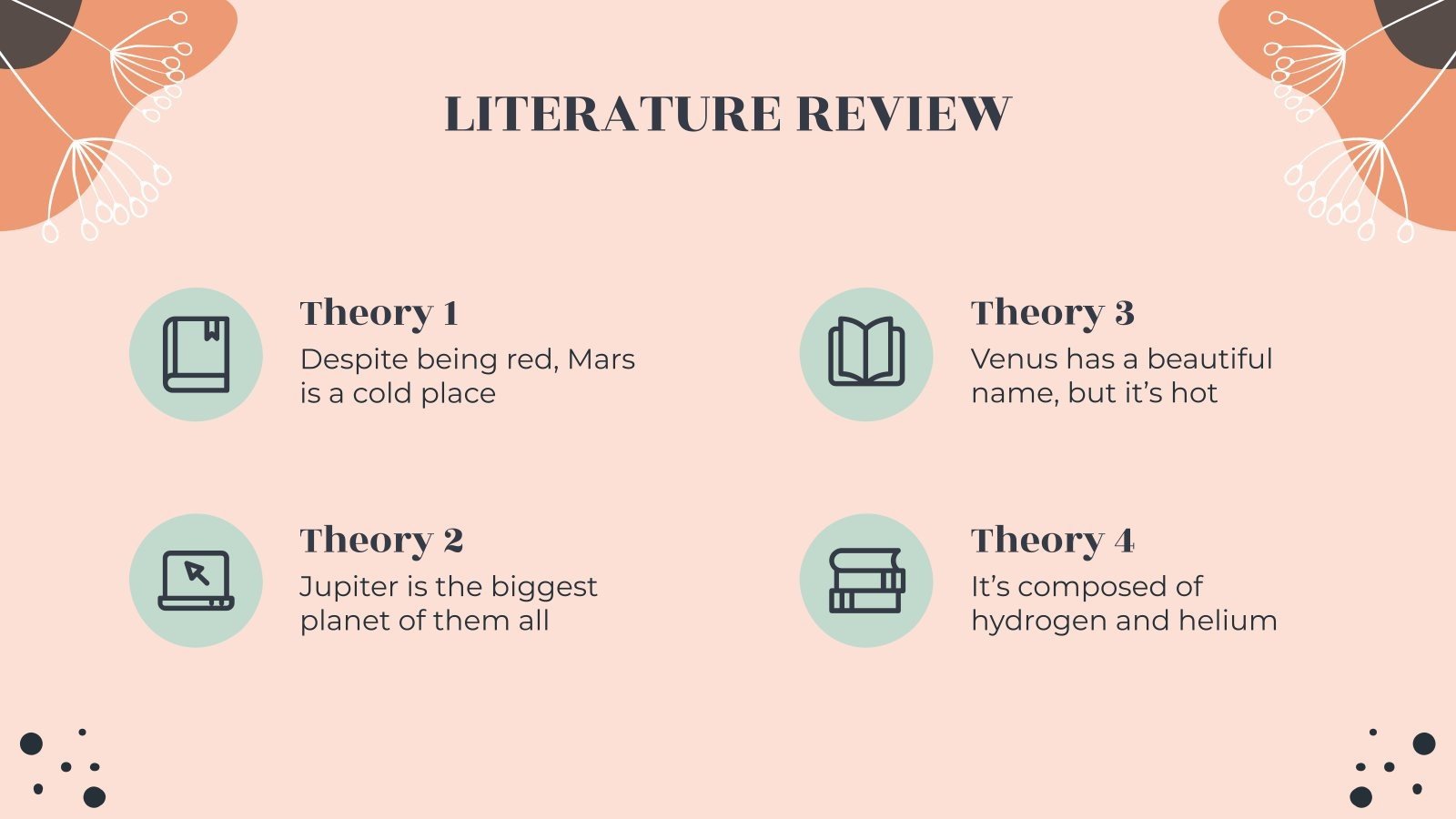 Dandelion Thesis Google Slides theme & PowerPoint template