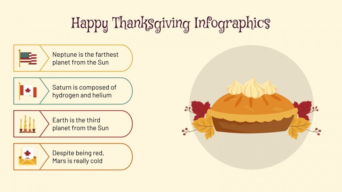 Infografías Día de Acción de Gracias | Google Slides & PPT