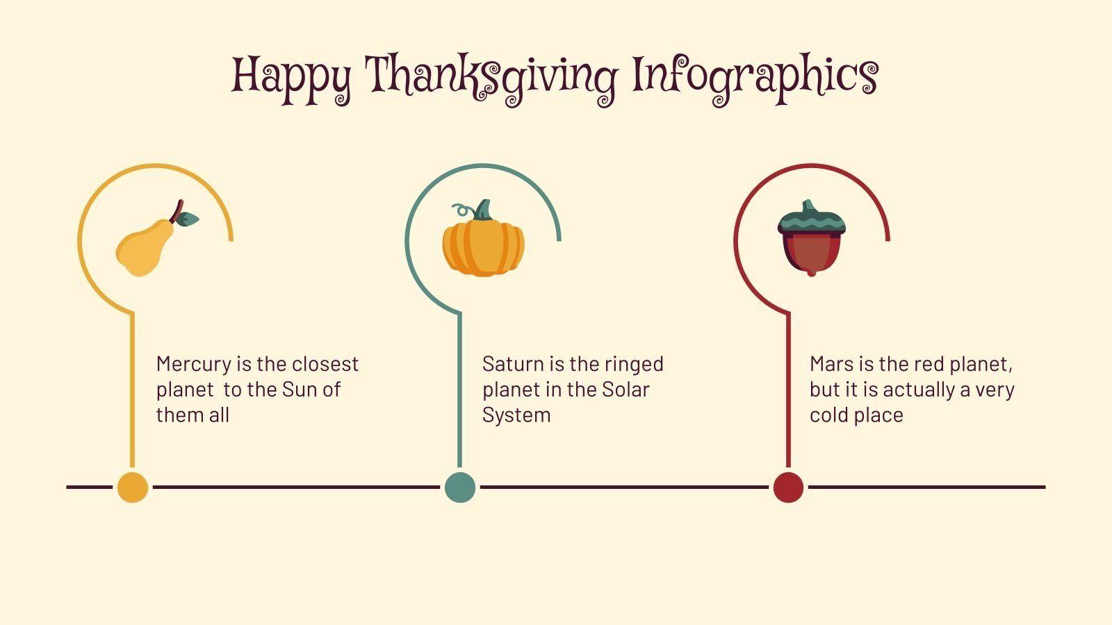 Infografías Día de Acción de Gracias | Google Slides & PPT