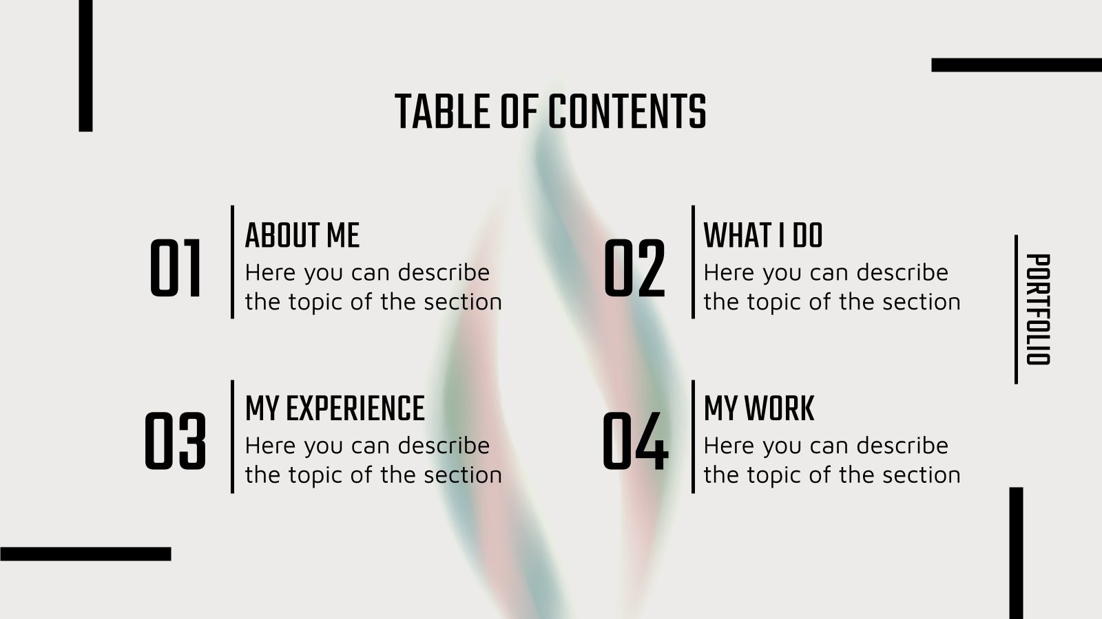 Pastel Color Steam Portfolio | Google Slides & PPT template