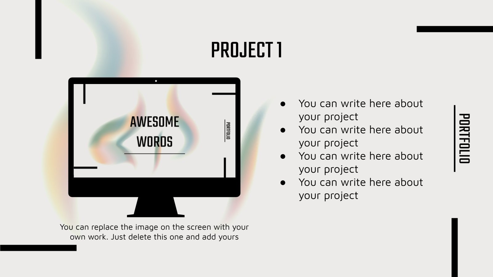 Pastel Color Steam Portfolio | Google Slides & PPT template