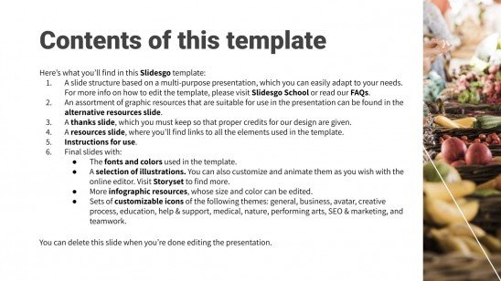 Sustainable Gastronomy Day | Google Slides & PowerPoint