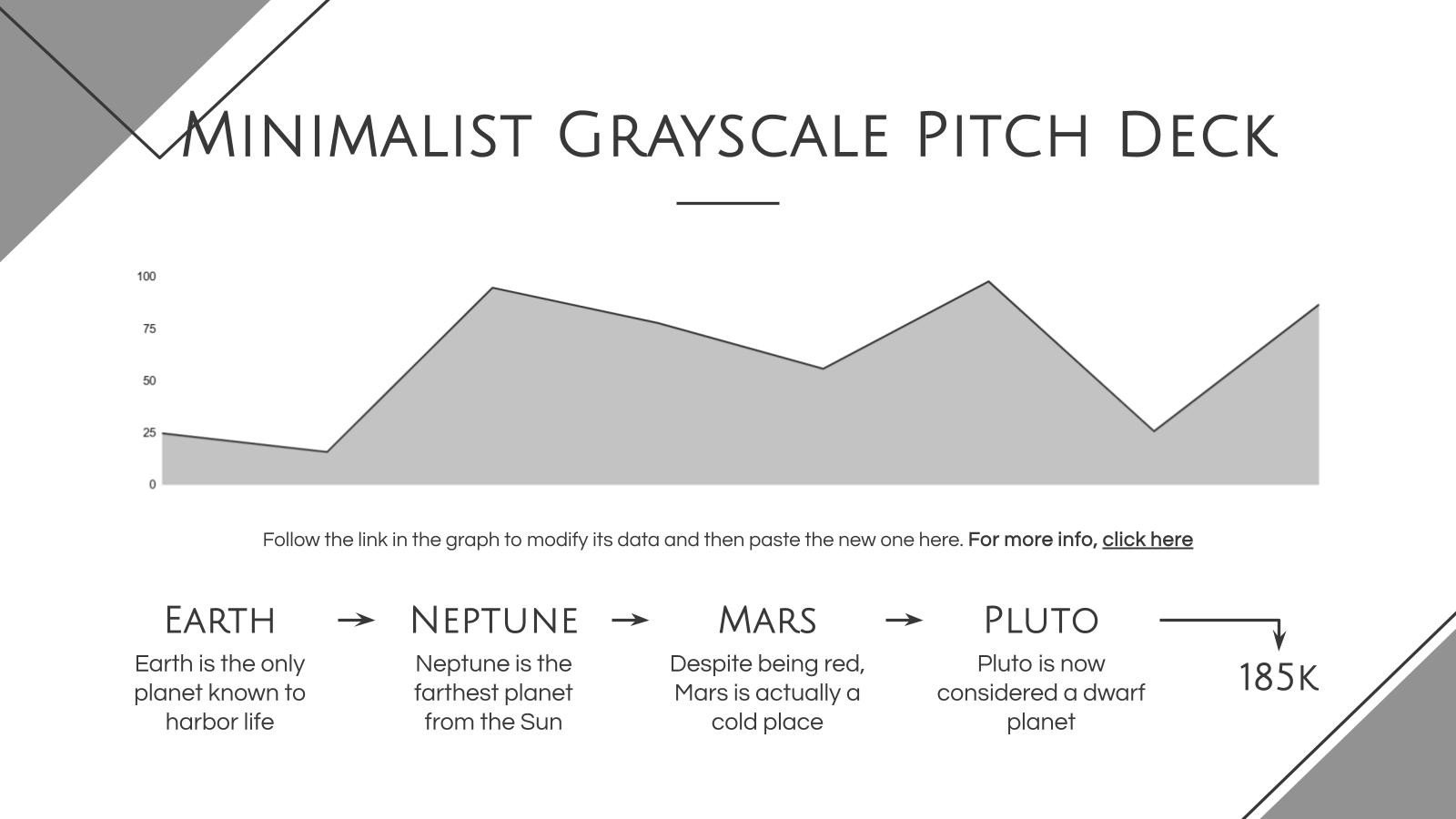 Minimalist Grayscale Pitch Deck Infographics Template
