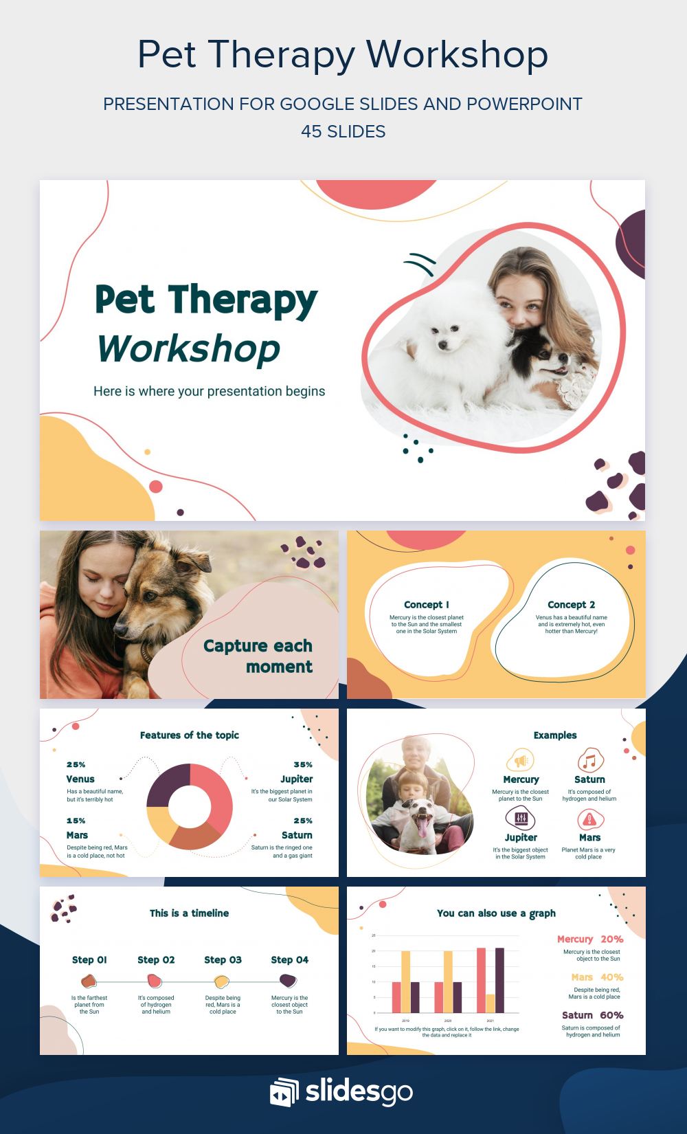 Pet Therapy Workshop | Google Slides Theme & PPT Template