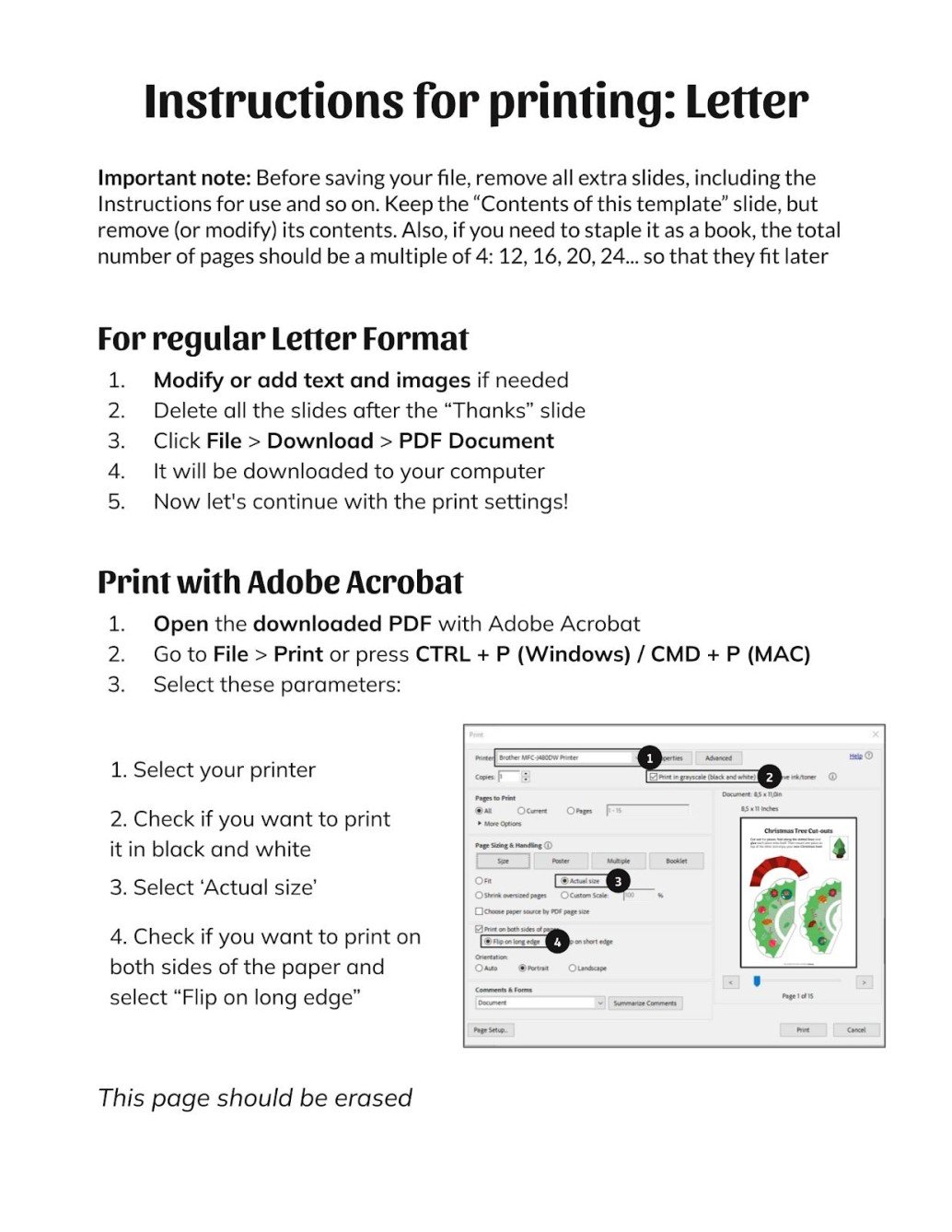Christmas Tree Cut-outs Template