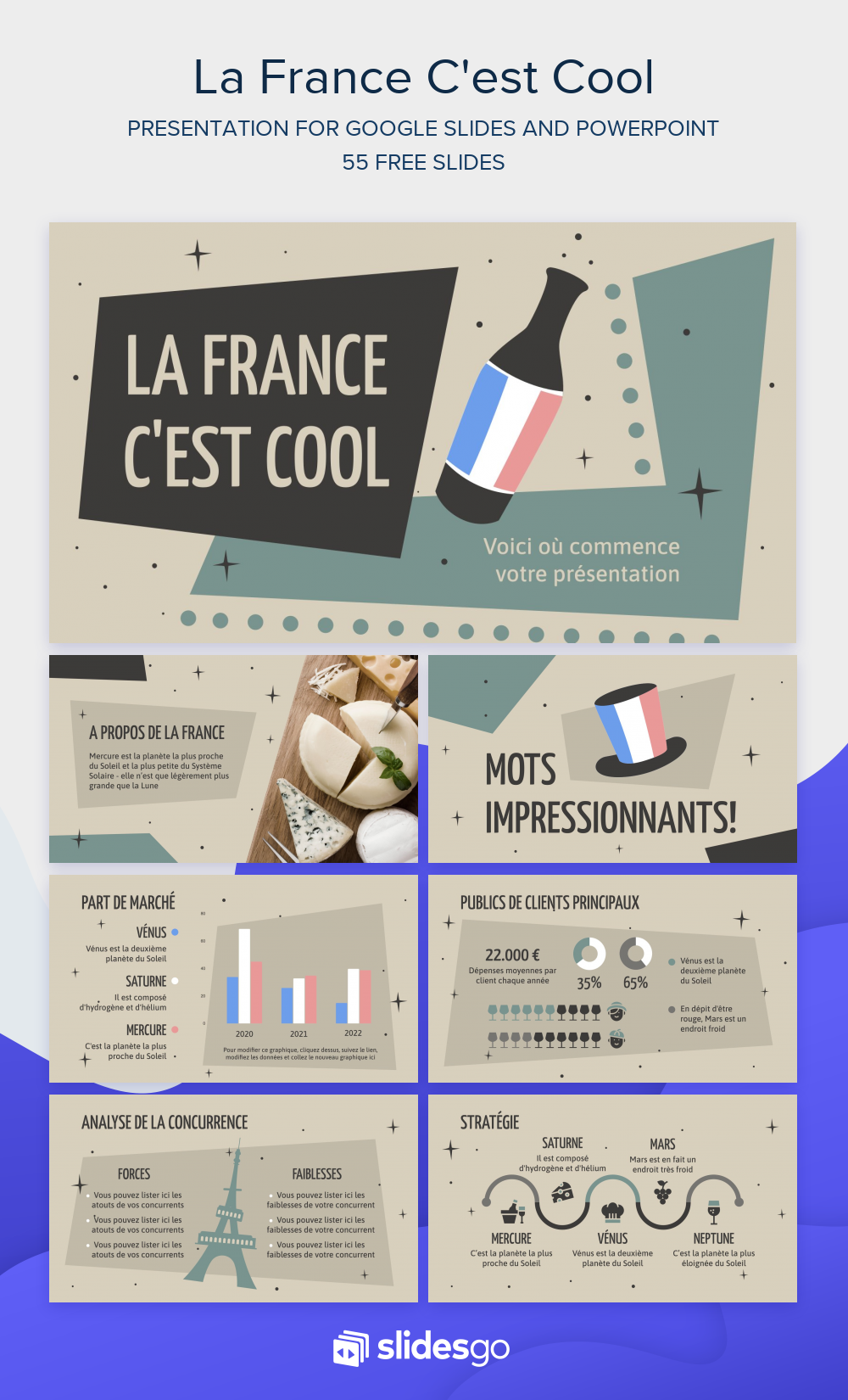 France is cool! | Google Slides & PowerPoint template
