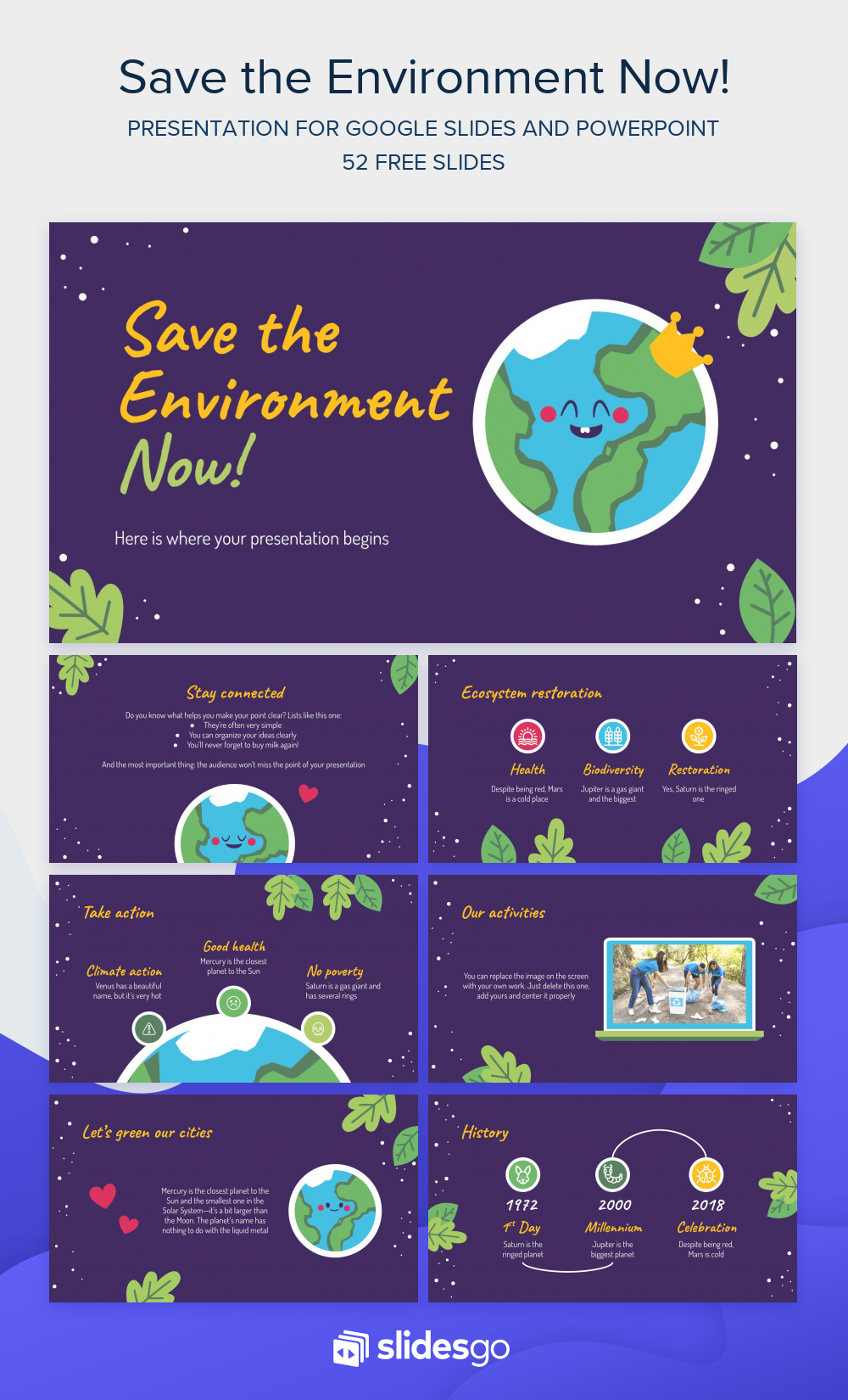 Save the Environment Now! | Google Slides & PPT template