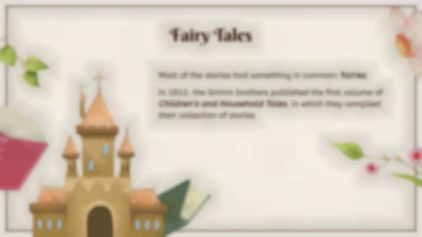 The World of Grimm Brothers' Fairy Tales Presentation
