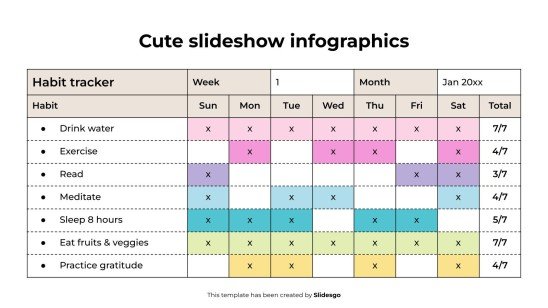 Cute Slideshow Infographics Presentation