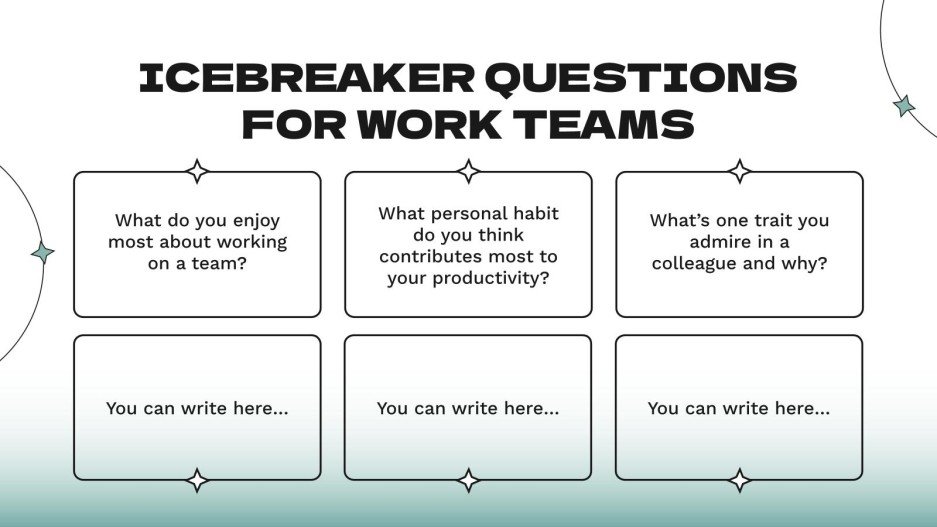 Icebreaker Questions for Work Teams Presentation