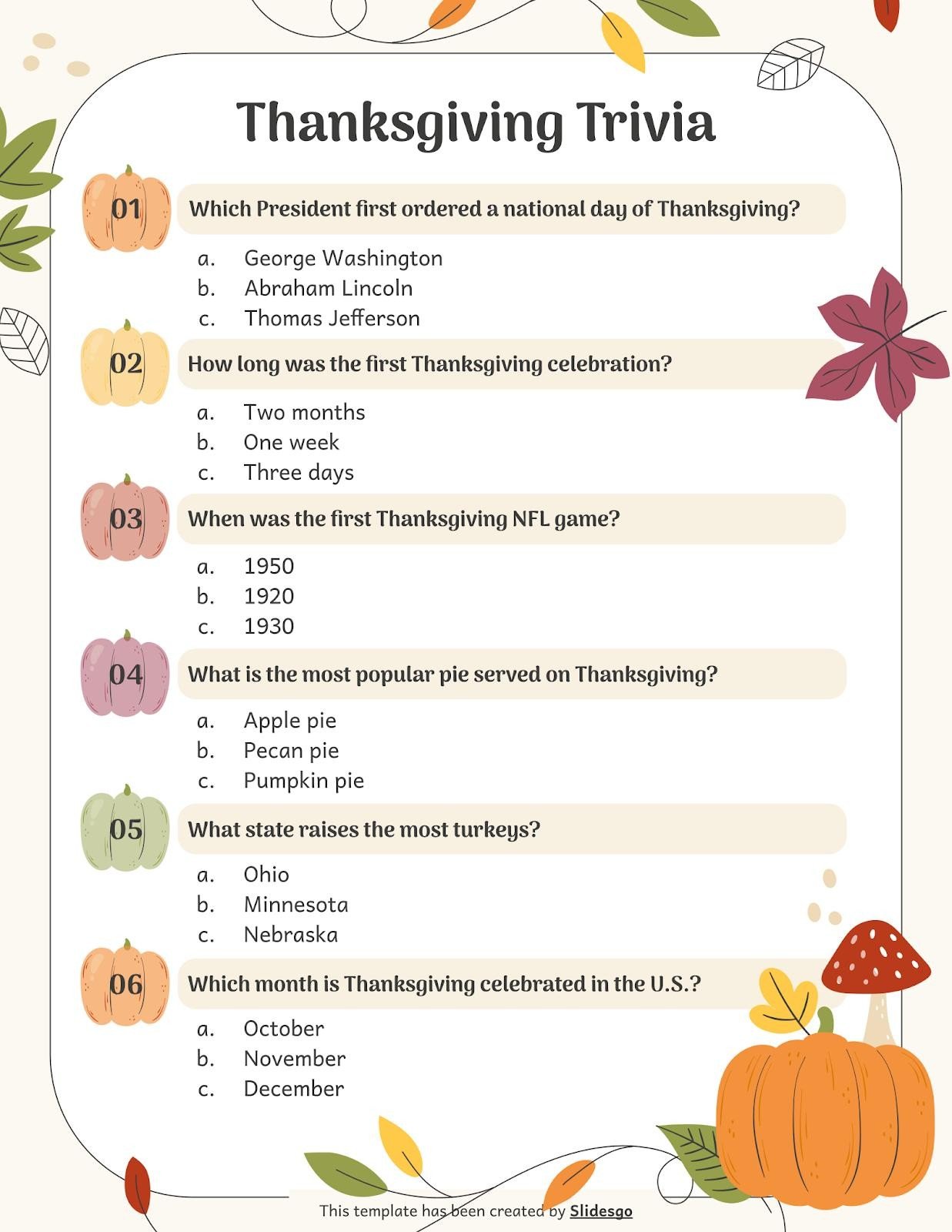 Free Thanksgiving Google Slides themes and PPT templates