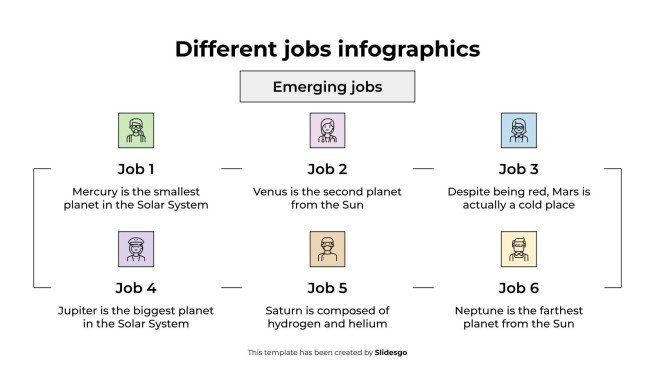 Different Jobs Infographics Template