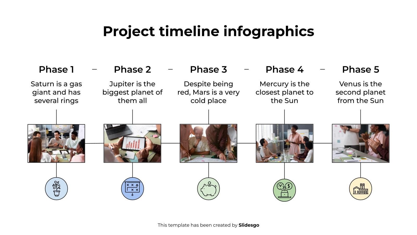 Project Timeline Infographics Template