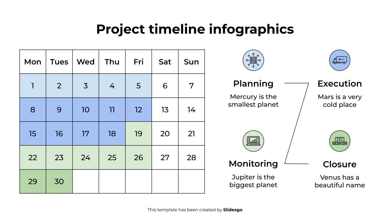 Project Timeline Infographics Template