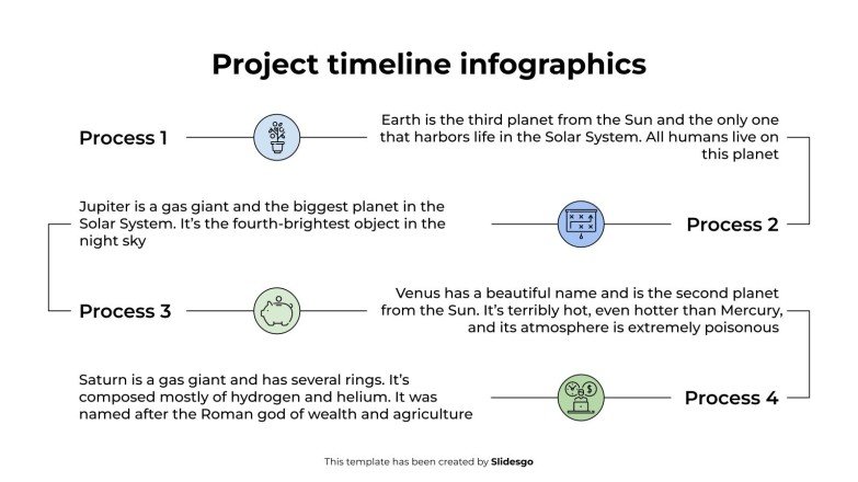 Project Timeline Infographics Template