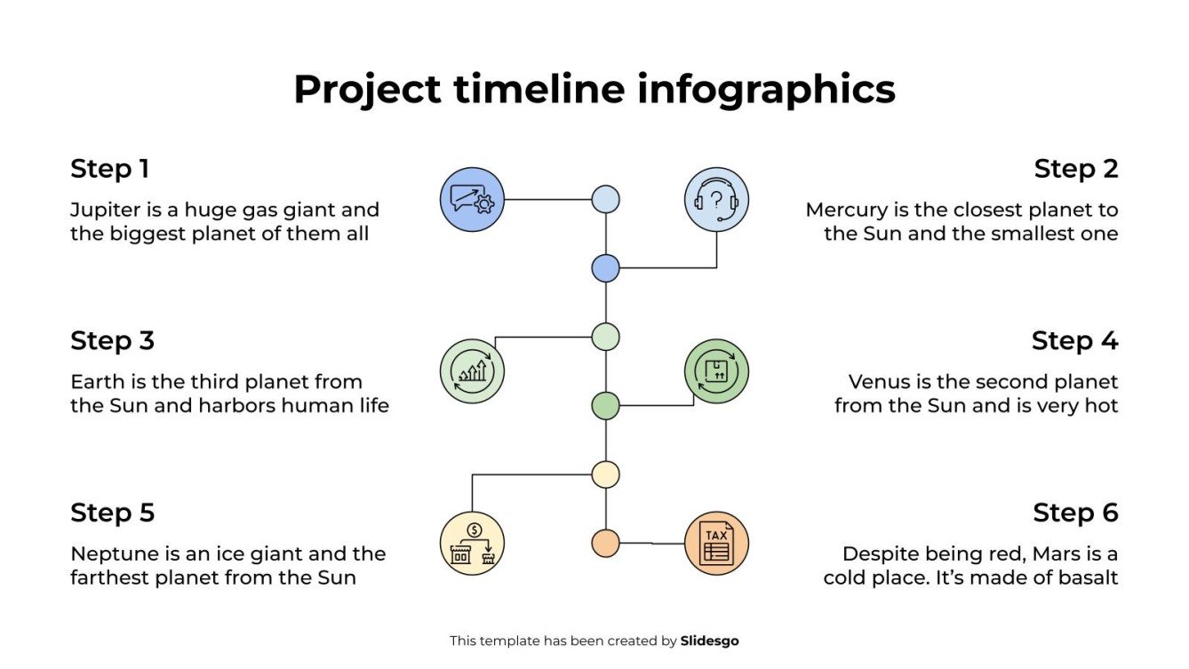 Project Timeline Infographics Template
