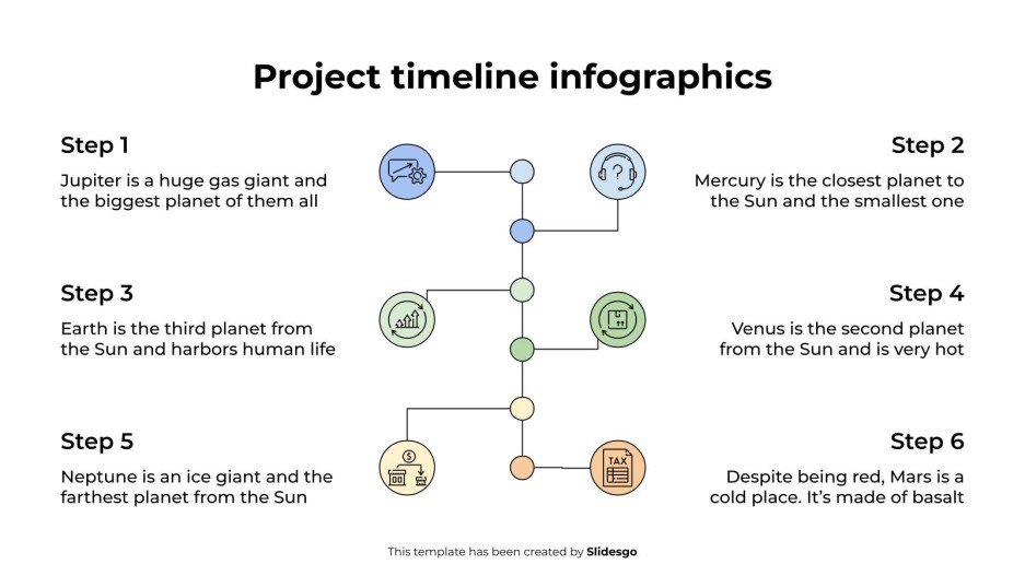Project Timeline Infographics Template