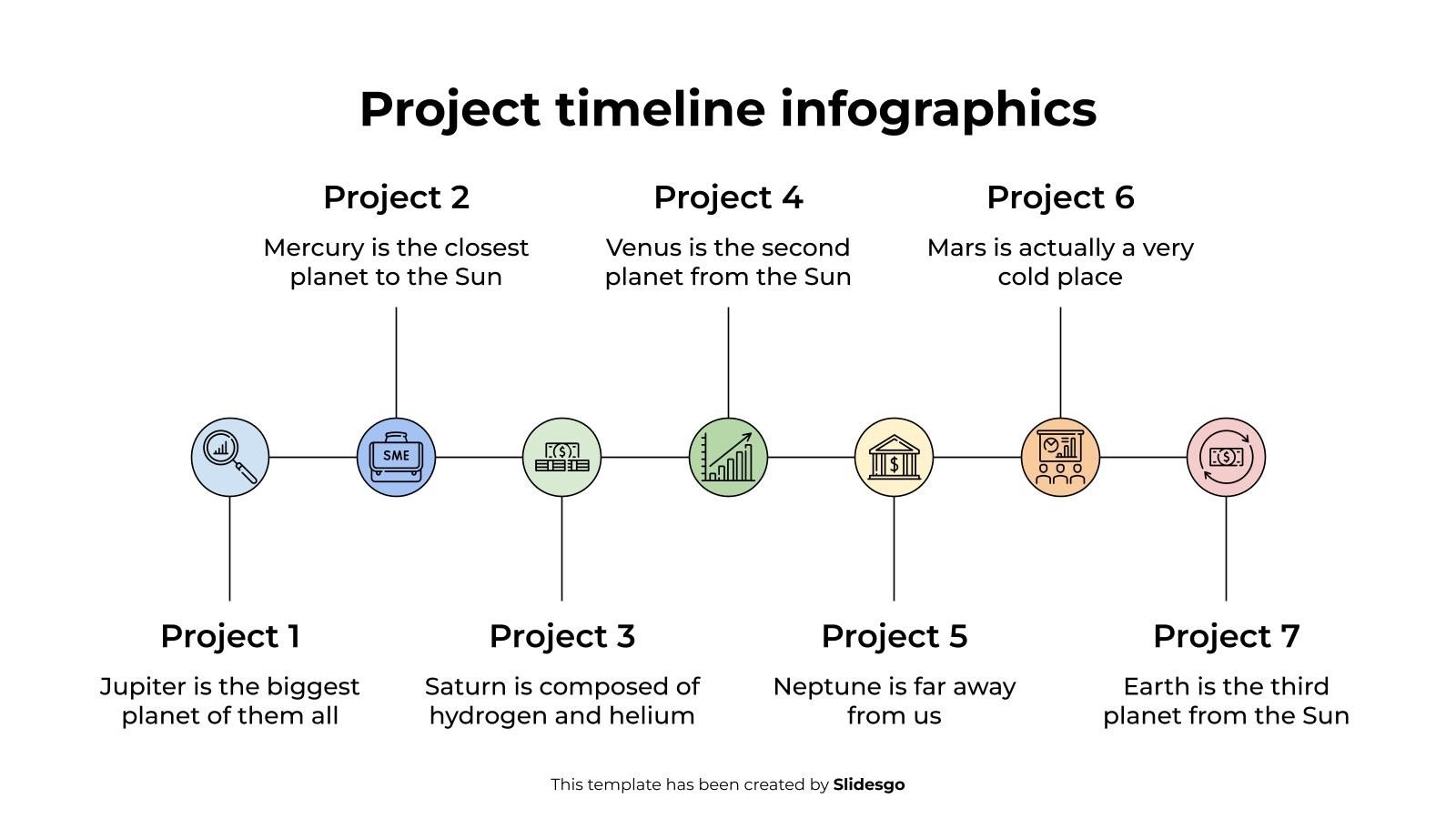 Project Timeline Infographics Template