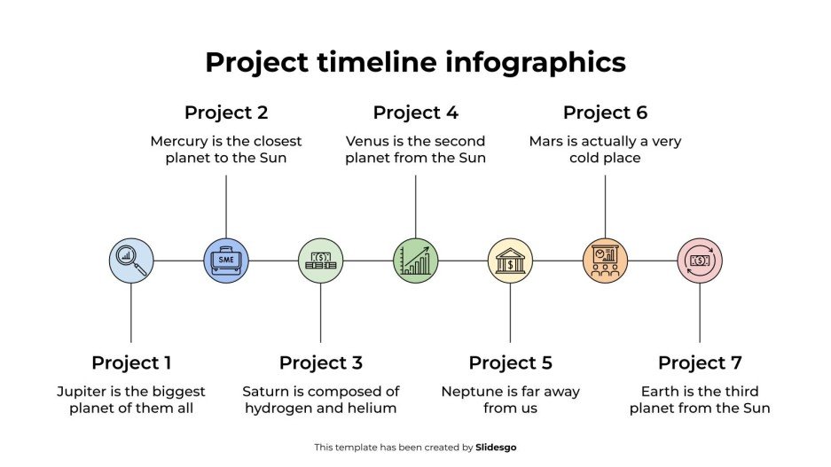 Project Timeline Infographics Template