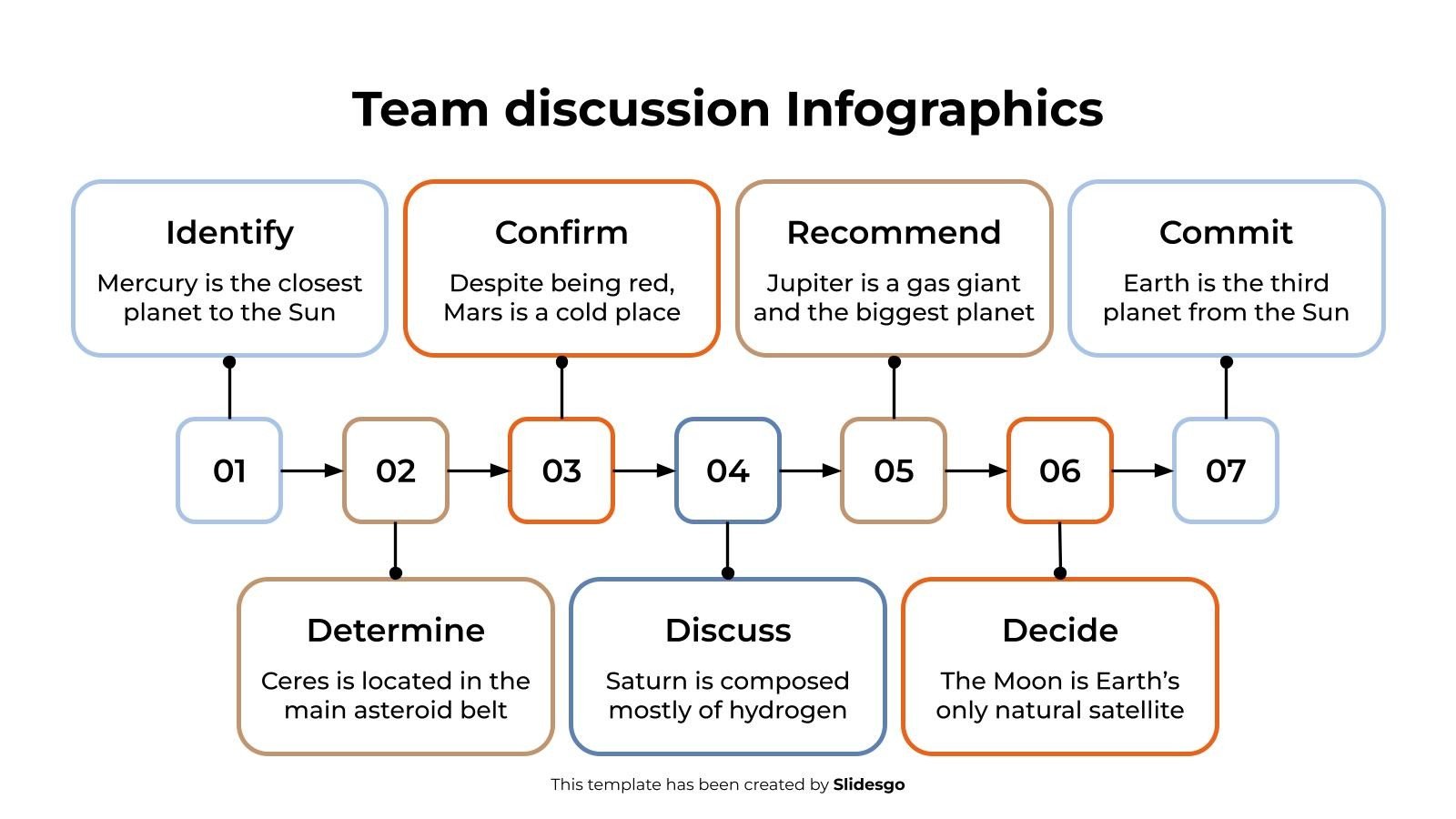 Team Discussion Infographics Template