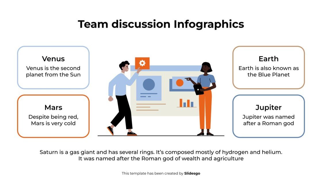 Team Discussion Infographics Template