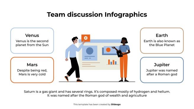 Team Discussion Infographics Template