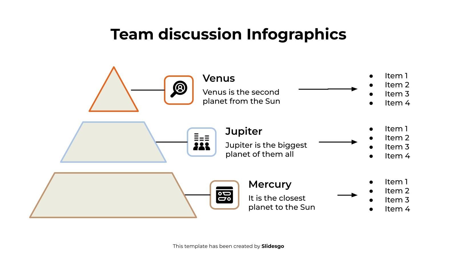 Team Discussion Infographics Template