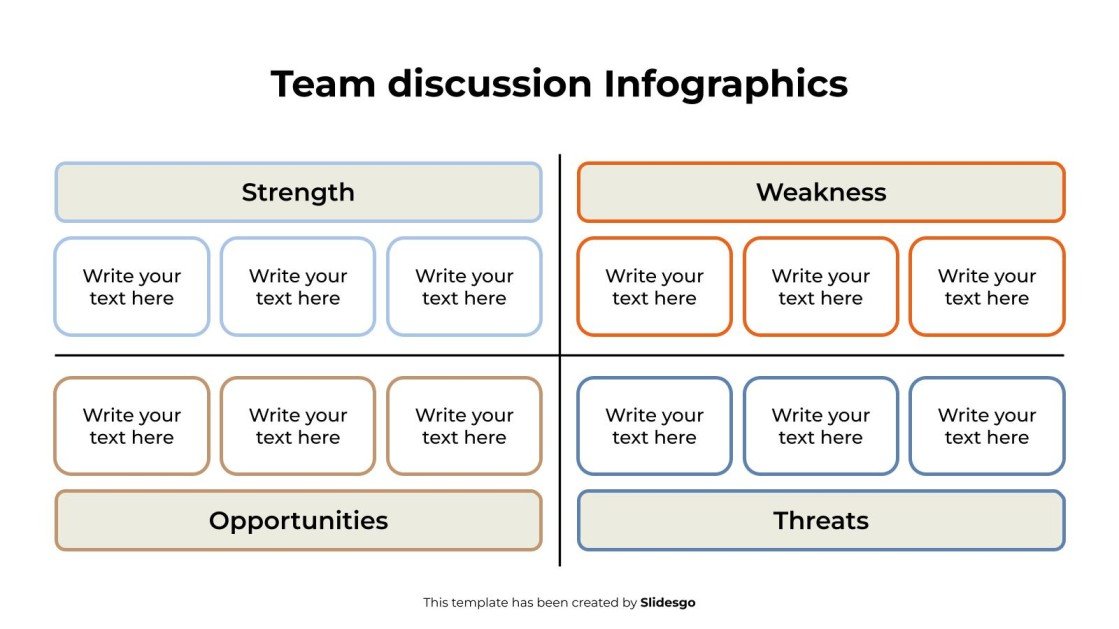 Team Discussion Infographics Template