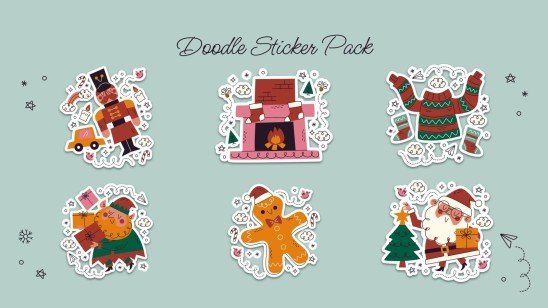 Doodle Sticker Pack Template