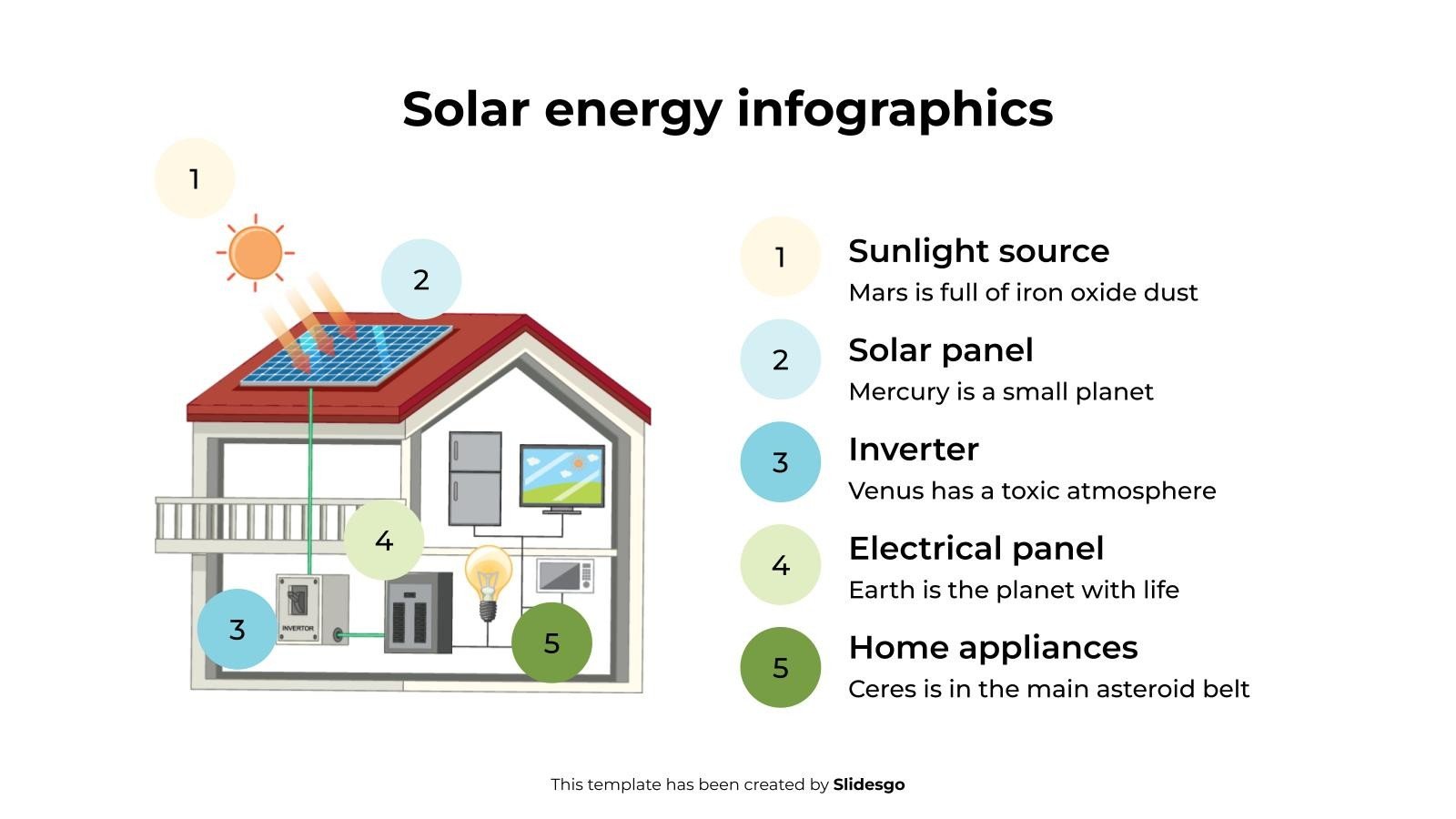 Solar Energy Infographics Template