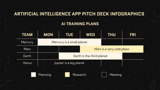 Artificial Intelligence App Pitch Deck Infographics Template