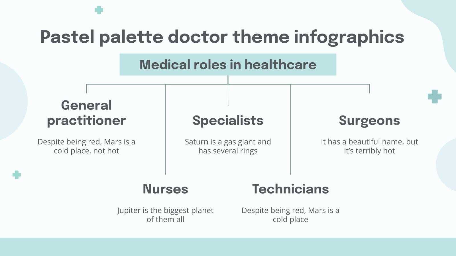 Pastel Palette Doctor Theme Infographics Template