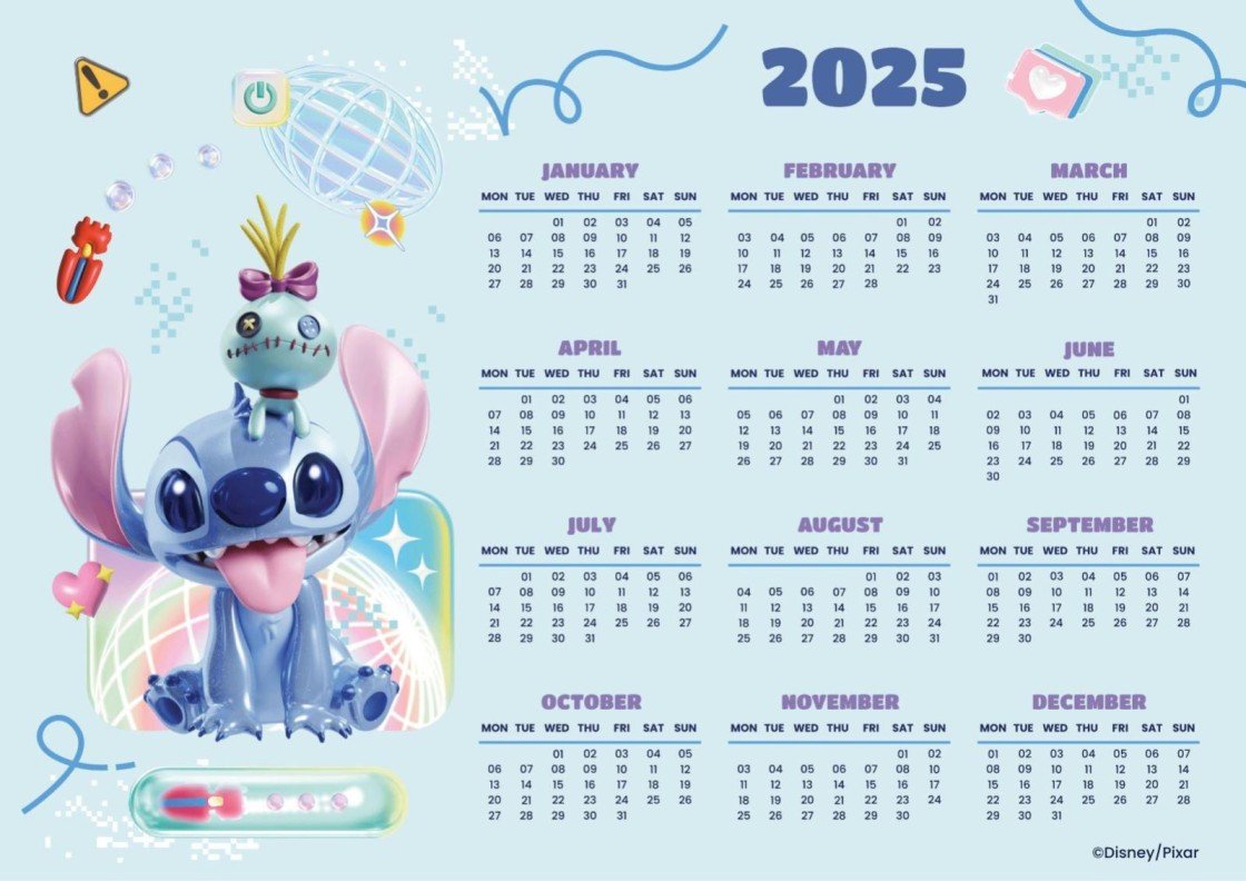 Lilo & Stitch Anual Calendar Presentation